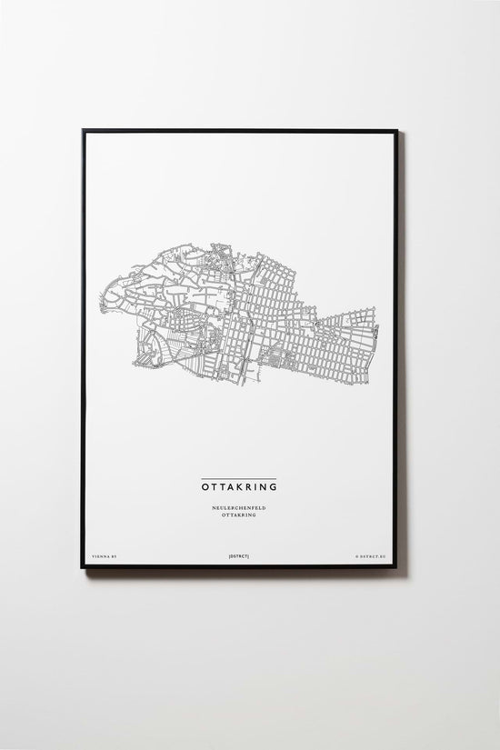 Ottakring | 1160 | Wien | City Map Karte Plan Bild Print Poster – DSTRCT