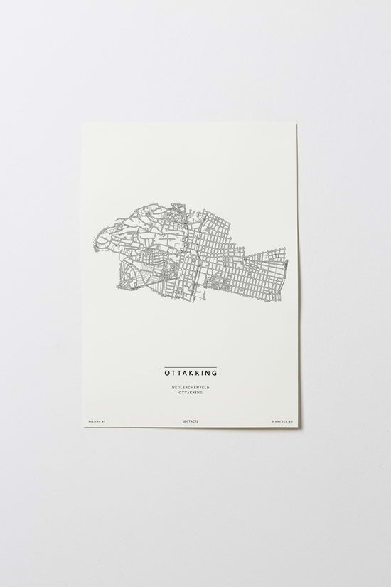 Ottakring | 1160 | Wien | City Map Karte Plan Bild Print Poster – DSTRCT