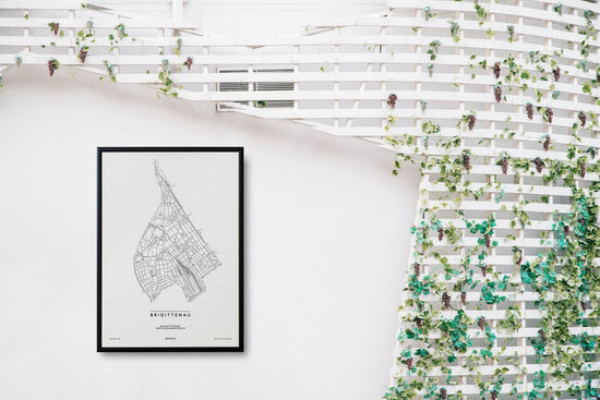 Brigittenau | 1200 | Wien | City Map Karte Plan Bild Print Poster – DSTRCT