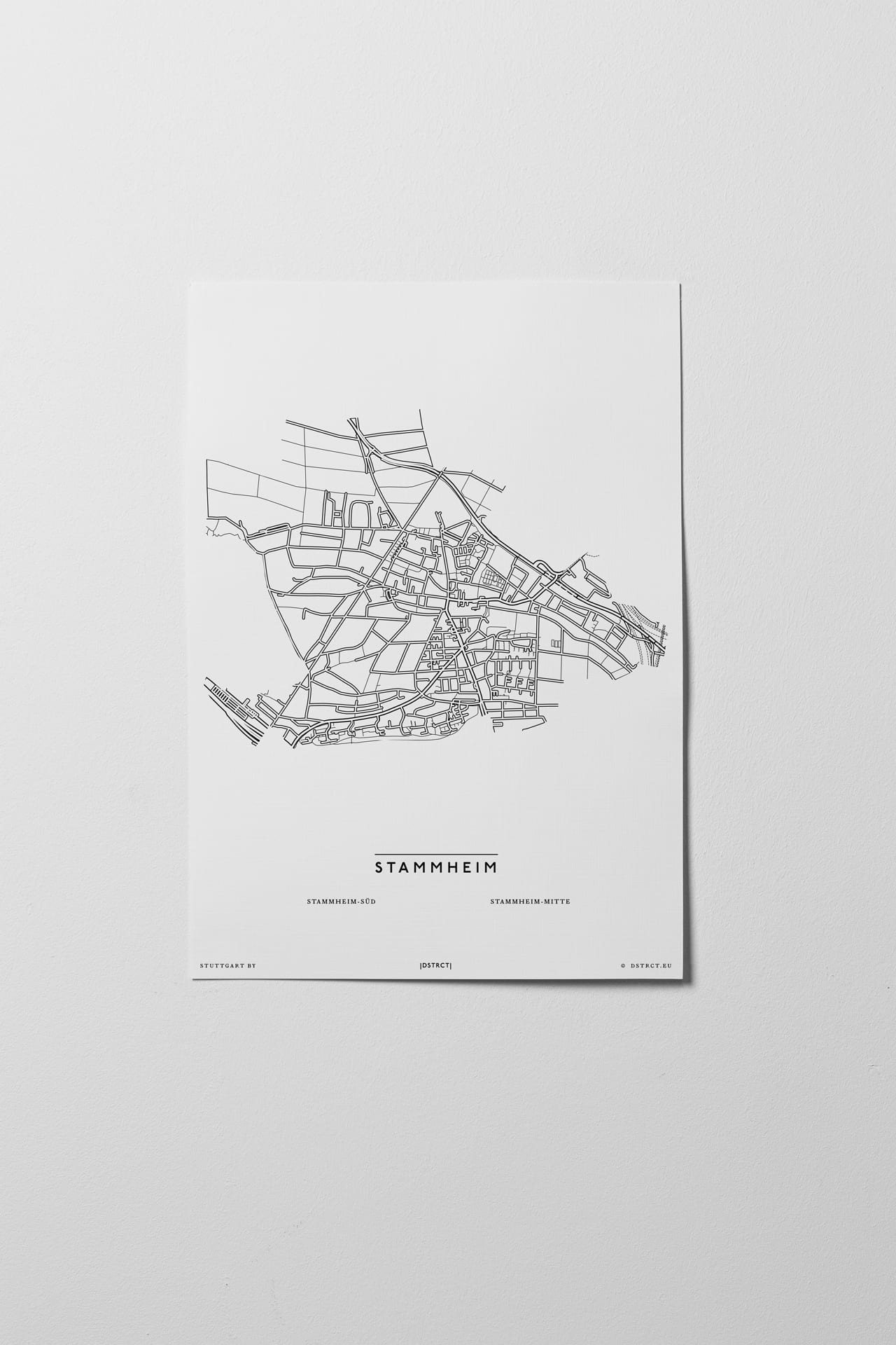 Stammheim | 70439 | Stuttgart | City Map Karte Plan Bild Print Poster ...