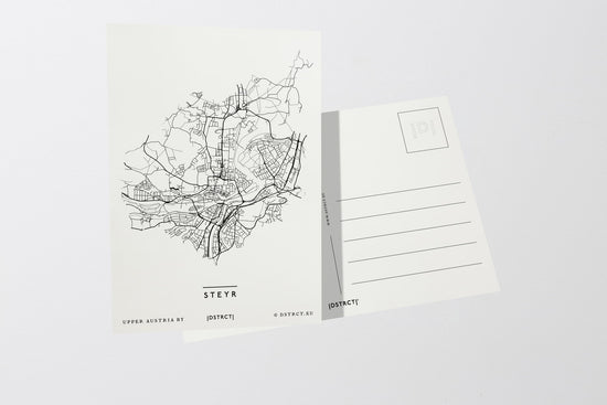 Steyr | Oberösterreich | City Map Karte Plan Bild Print Poster – DSTRCT