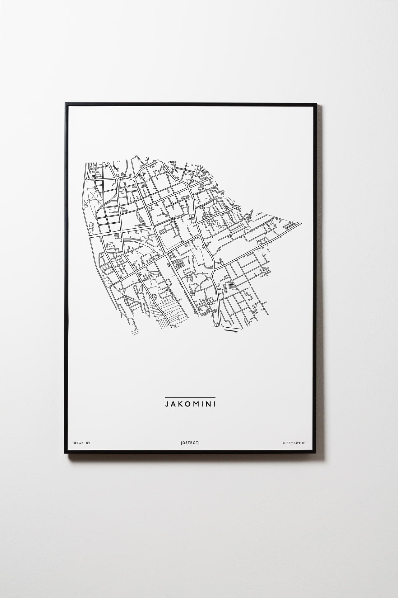 Jakomini | 8010 - 8042 | Graz | City Map Karte Plan Bild Print Poster ...