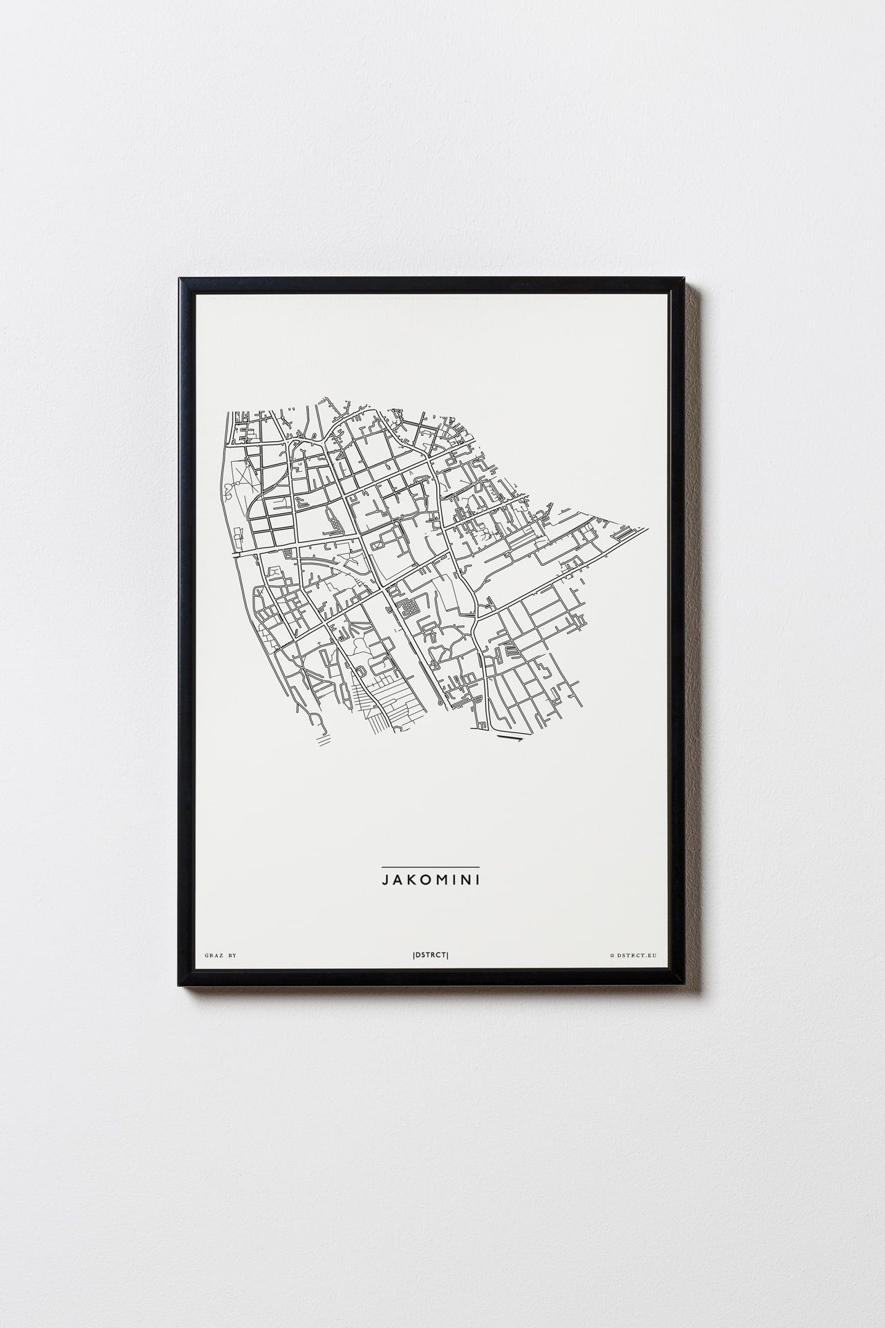 Jakomini | 8010 - 8042 | Graz | City Map Karte Plan Bild Print Poster ...