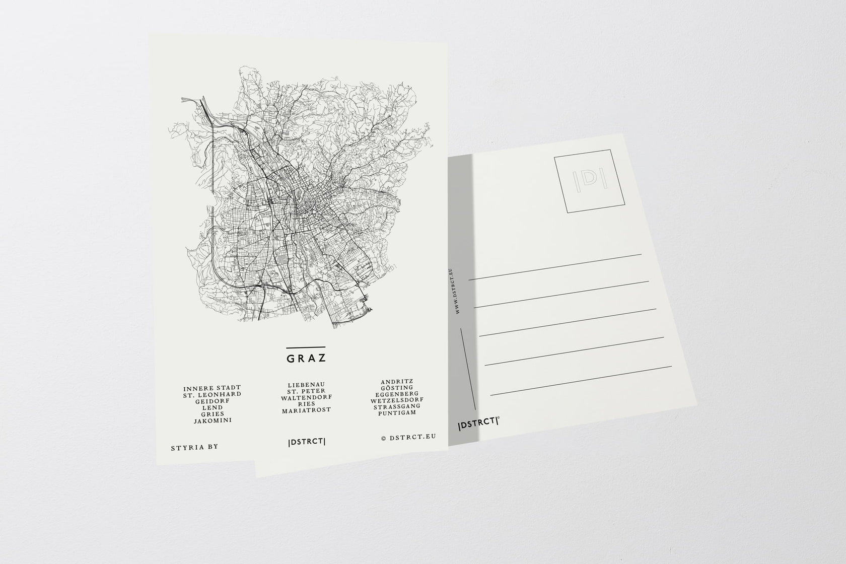Graz | Steiermark | Österreich | City Map Karte Plan Bild Print Poster ...
