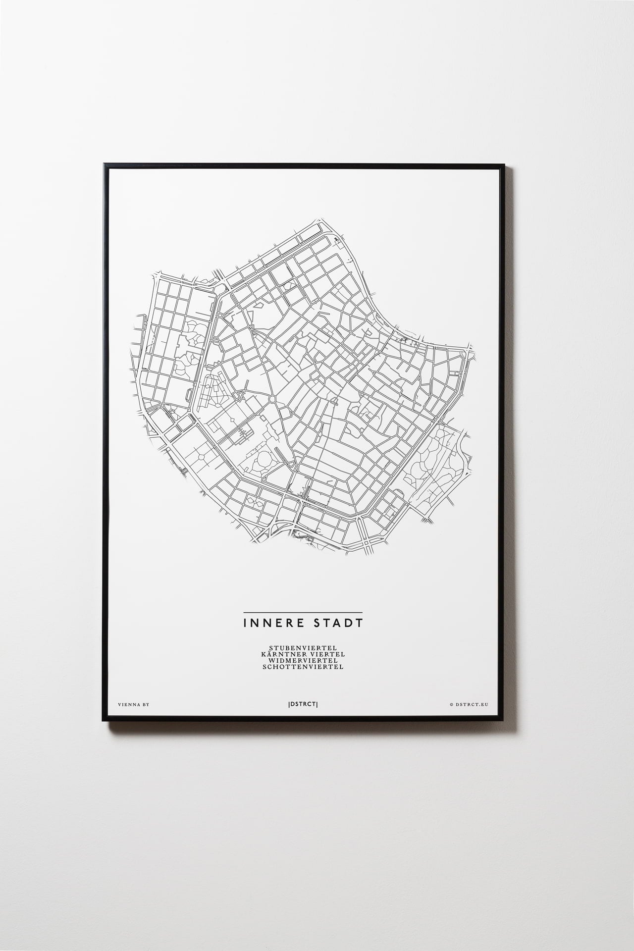 Innere Stadt | 1010 | Wien | City Map Karte Plan Bild Print Poster – DSTRCT