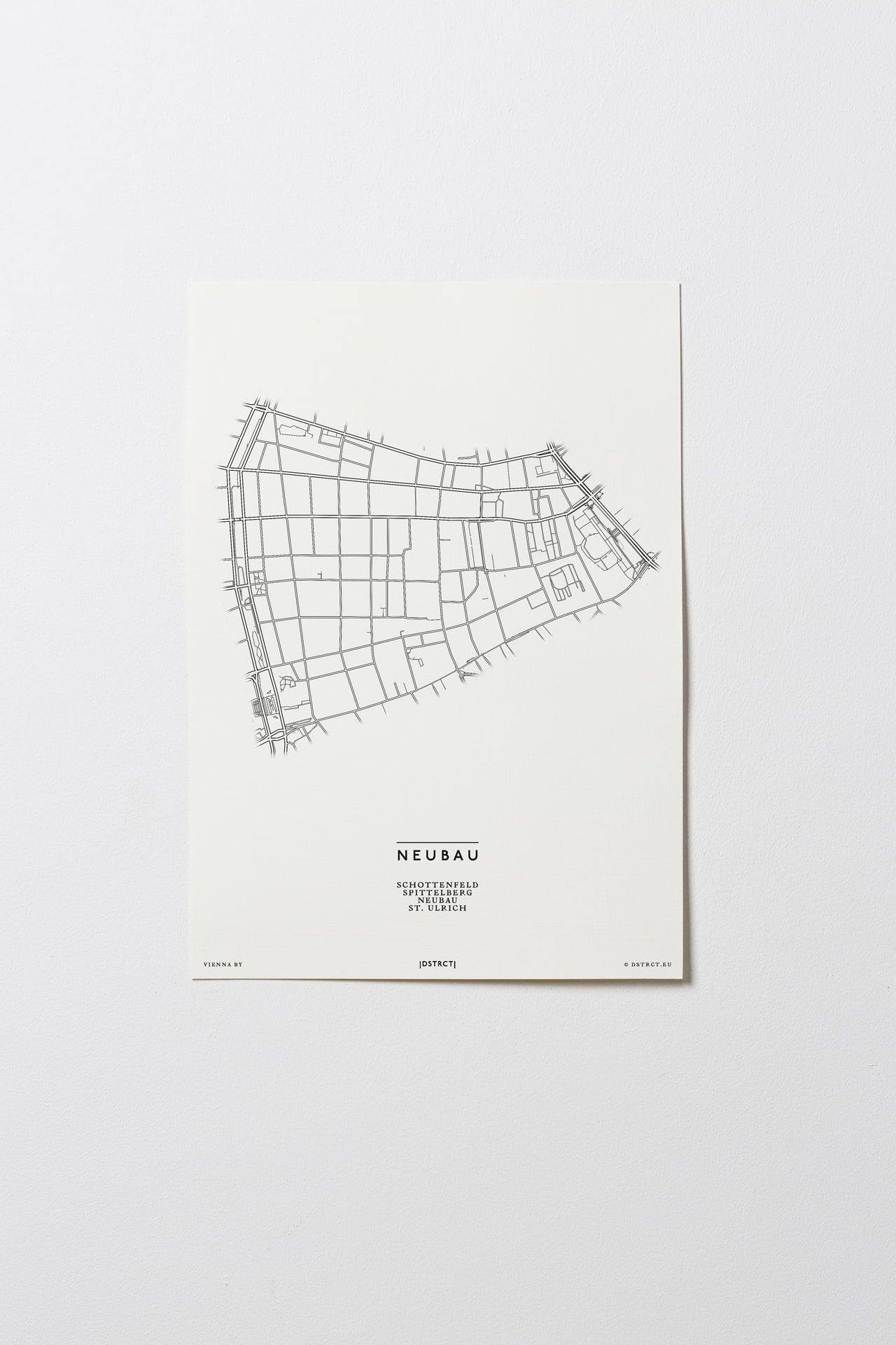 Neubau | 1070 | Wien | City Map Karte Plan Bild Print Poster – DSTRCT