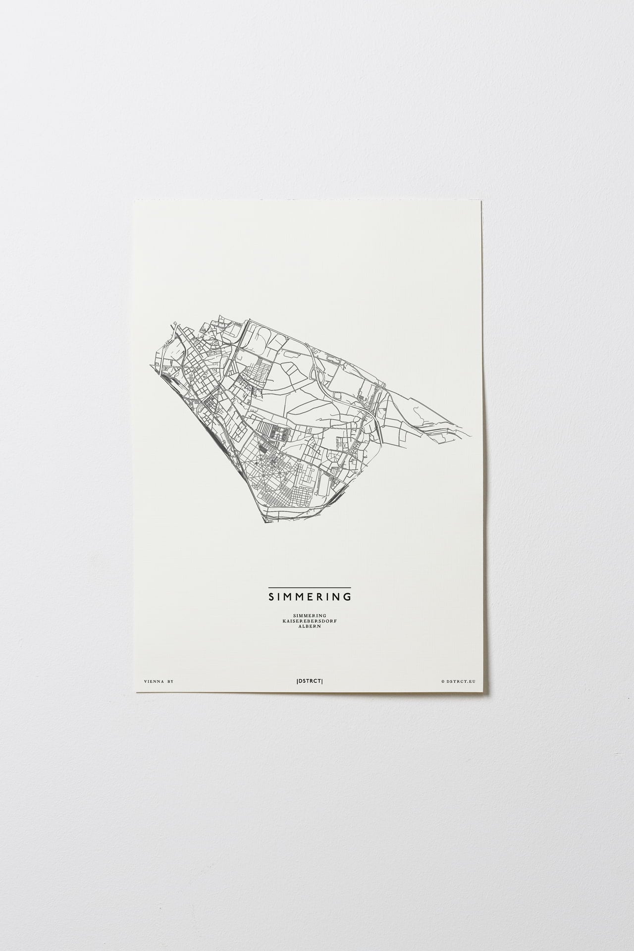 Simmering | 1110 | Wien | City Map Karte Plan Bild Print Poster – DSTRCT