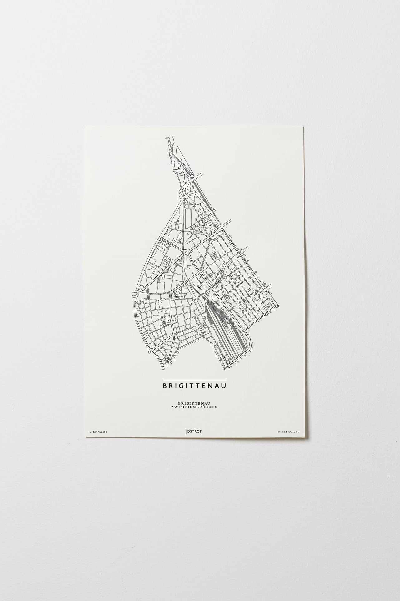 Brigittenau | 1200 | Wien | City Map Karte Plan Bild Print Poster – DSTRCT